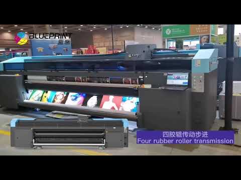 UV Roll To Roll Printing Machine - BluePrint V4-3200 Industrial LED UV Roll to Roll Printer ...
