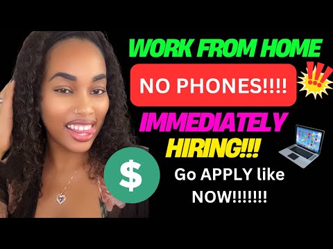 Non-Phone Remote Jobs Hiring Immediately | Work From Home Opportunities 2025