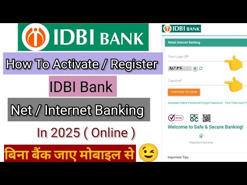 How To Activate / Register IDBI Bank Net / Internet Banking Online Easily | Banking Knowledge