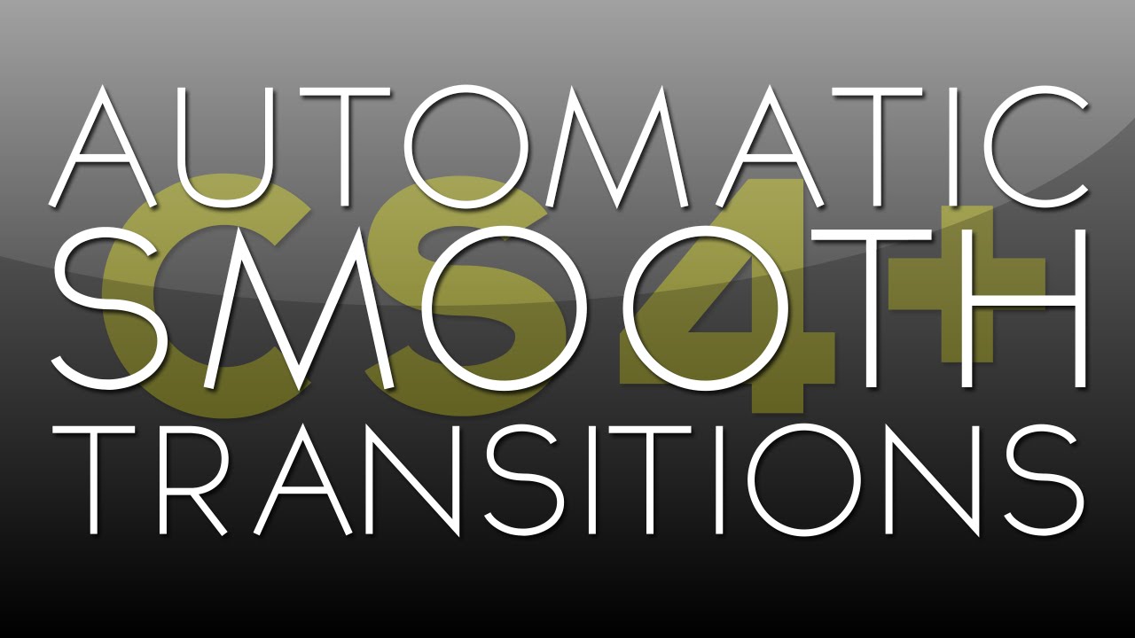 After Effects Tutorial: Automatic Smooth Transitions (CS4+)