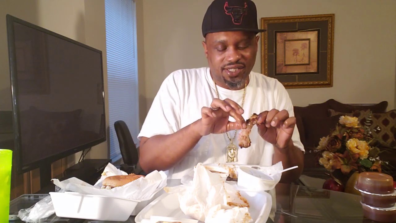 One and only BBQ ribs and a BBQ shoulder  sandwich