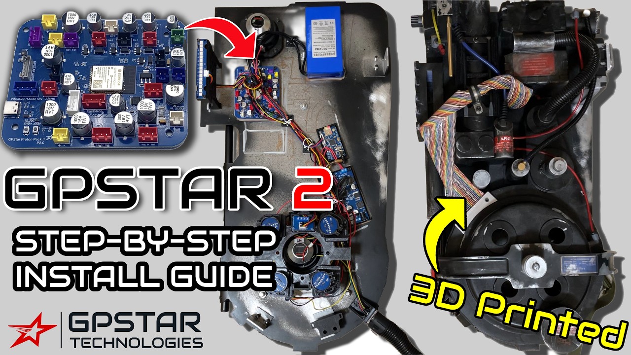 GPSTAR 2 Spirit/3D Print/ALL DIY Proton Pack Extreme Kit Install Guide