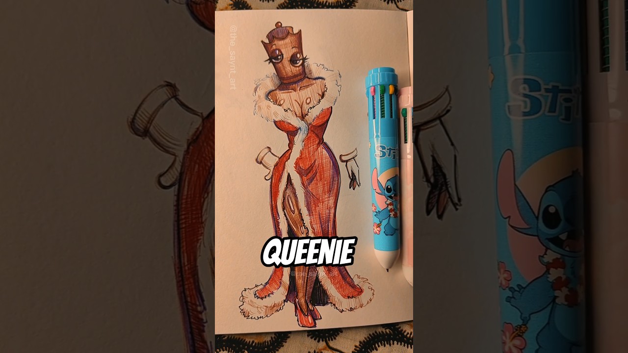 Drawing queenie from TADC (in my style) #tadc #sketch #queenie #kinger#pomni #jax #drawing #fyp