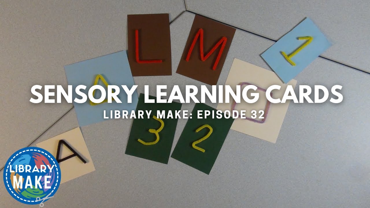 DIY Literacy: Sensory Learning Cards (LIBRARY MAKE)