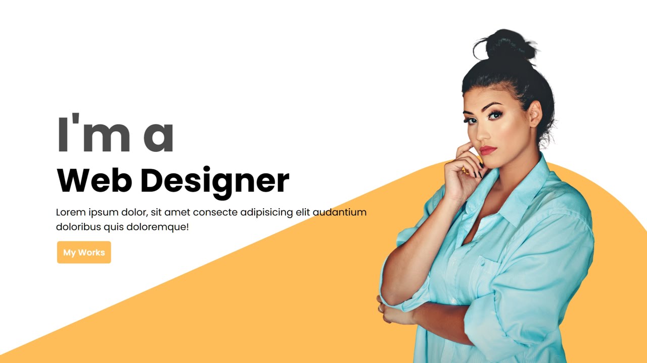 Responsive Hero Section Using HTML & CSS | devRasen | Create Responsive Hero Section