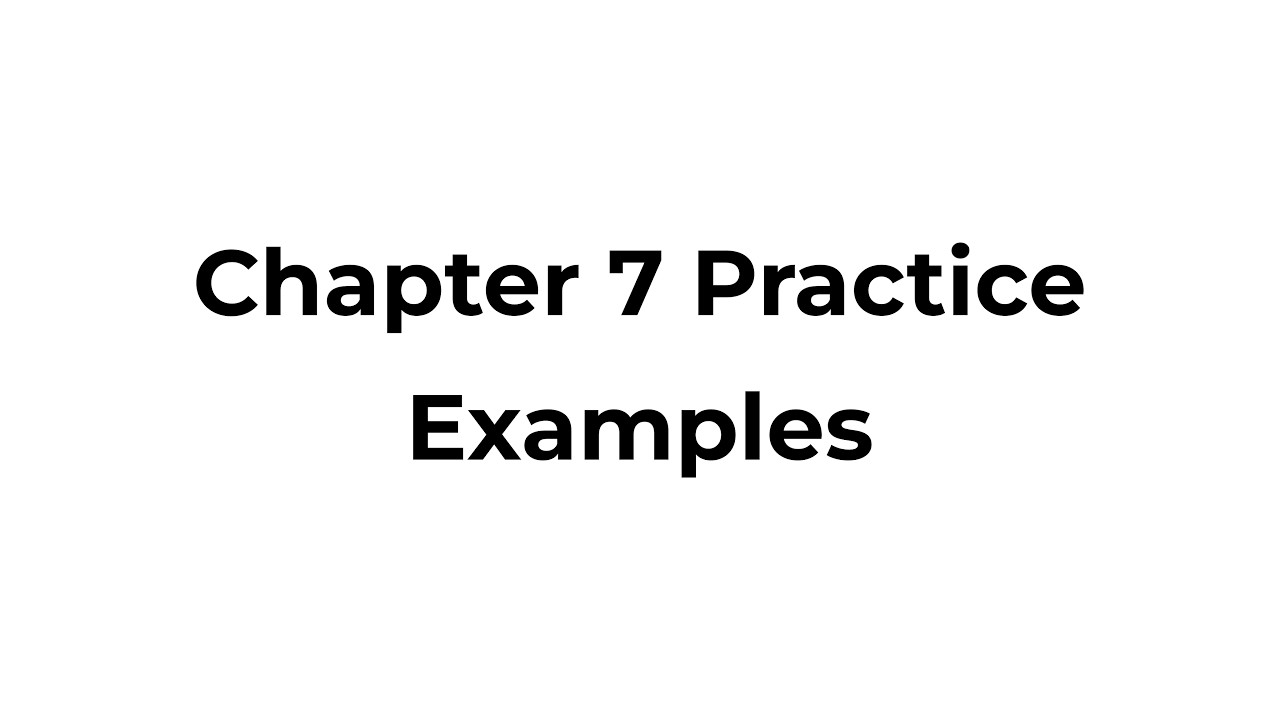 Chapter 7 Practice Examples | Microcontroller and Embedded Systems