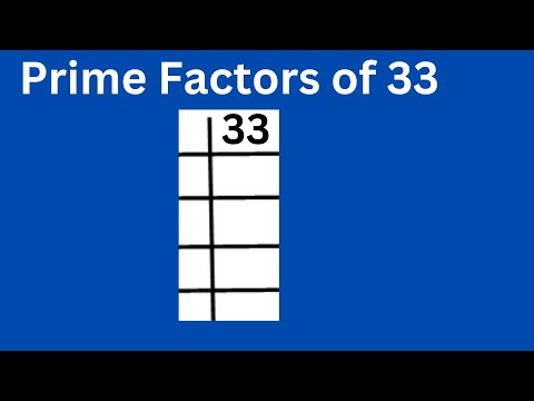 Prime Factors of 33