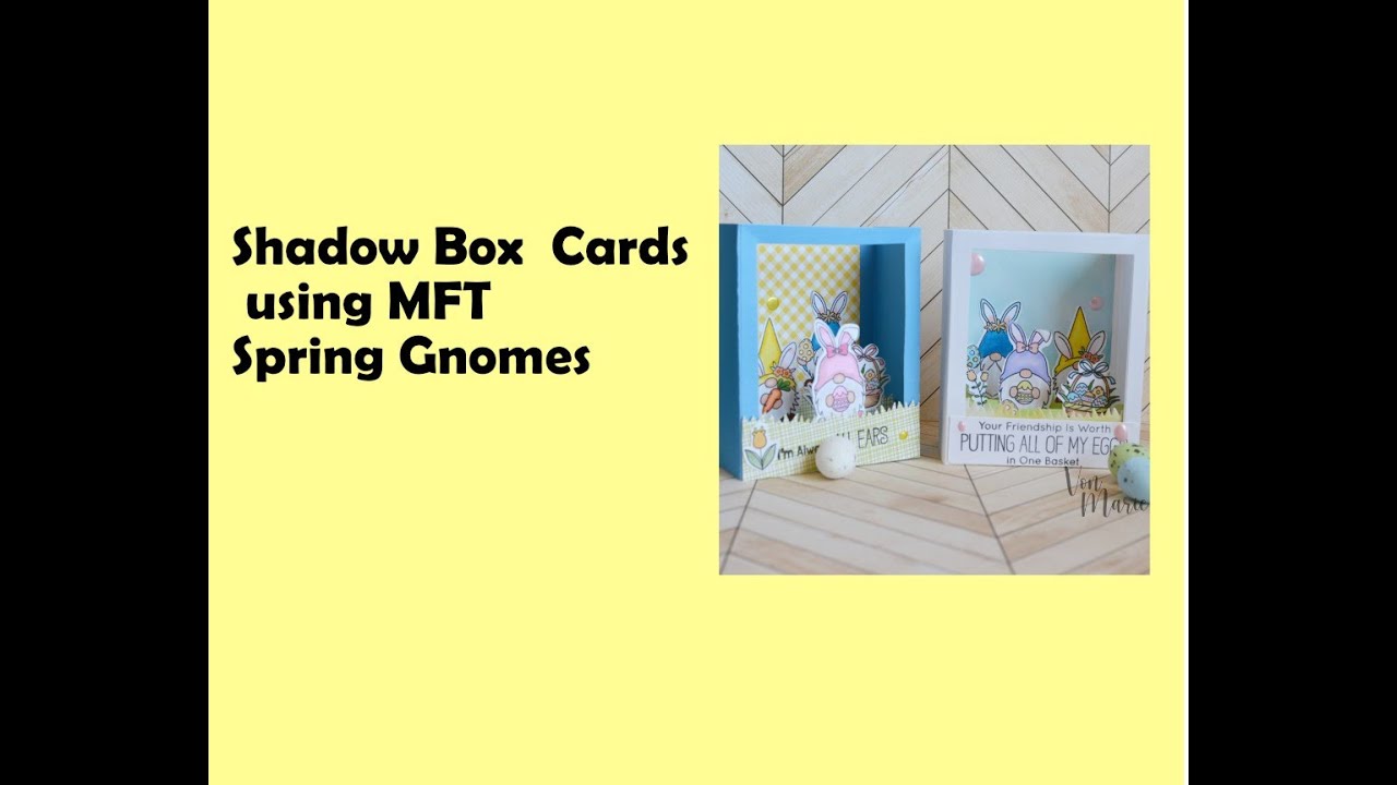 #cardmaking #MFT Gnome Shadow Box Cards