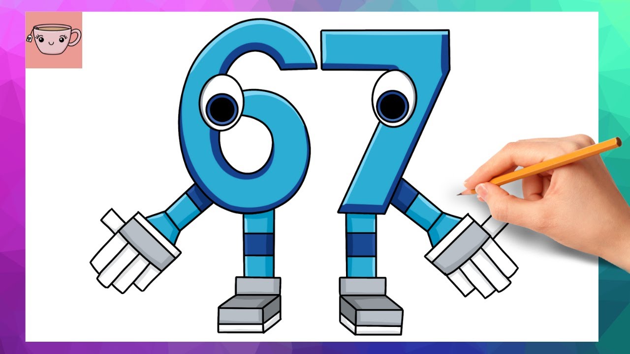 How To Draw 67 | Steal A Brainrot |  Drawing Tutorial