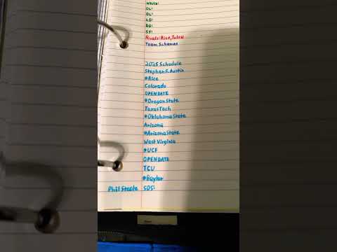 π2025 Houston Football Schedule