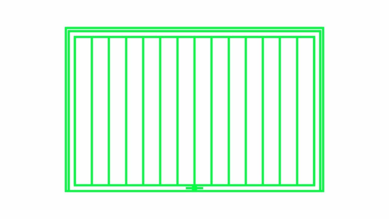 Autocad Dynamic Block - Garage door 1 (Elevation)