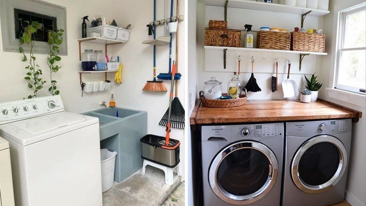 +28 Hermosos Cuarto De Lavado Pequeño Que Transformarán tu Espacio