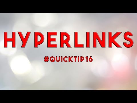 How to use Hyperlinks in PowerPoint - #QuickTip16
