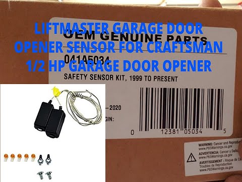 DIY Liftmaster 41a5034 Craftsman Garage Sensor Fix