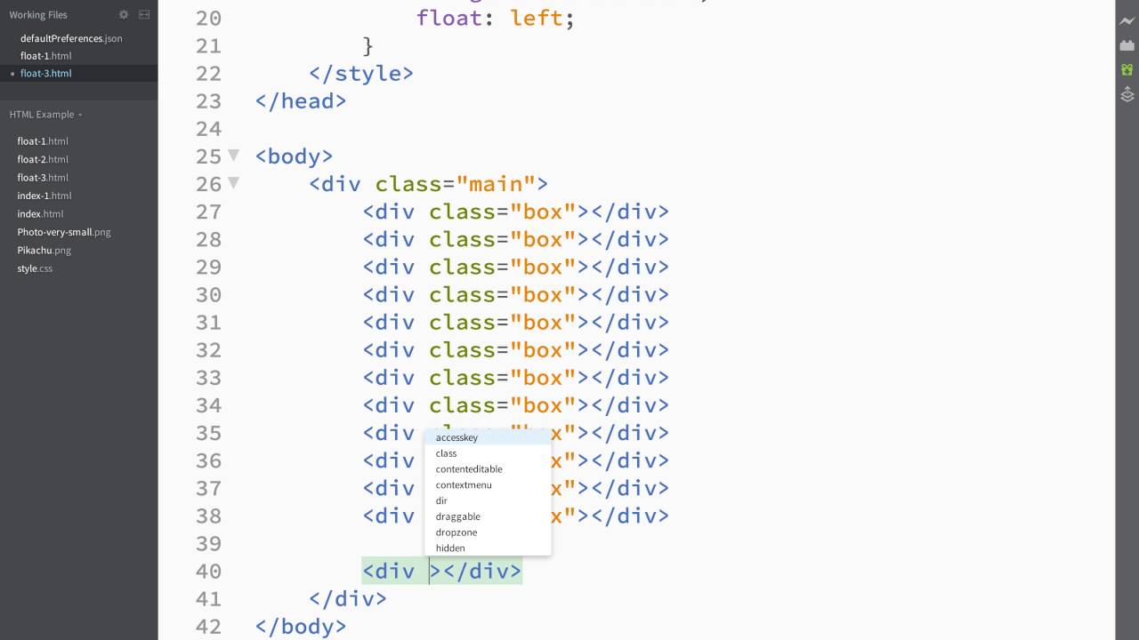 18 CSS Float simple grid