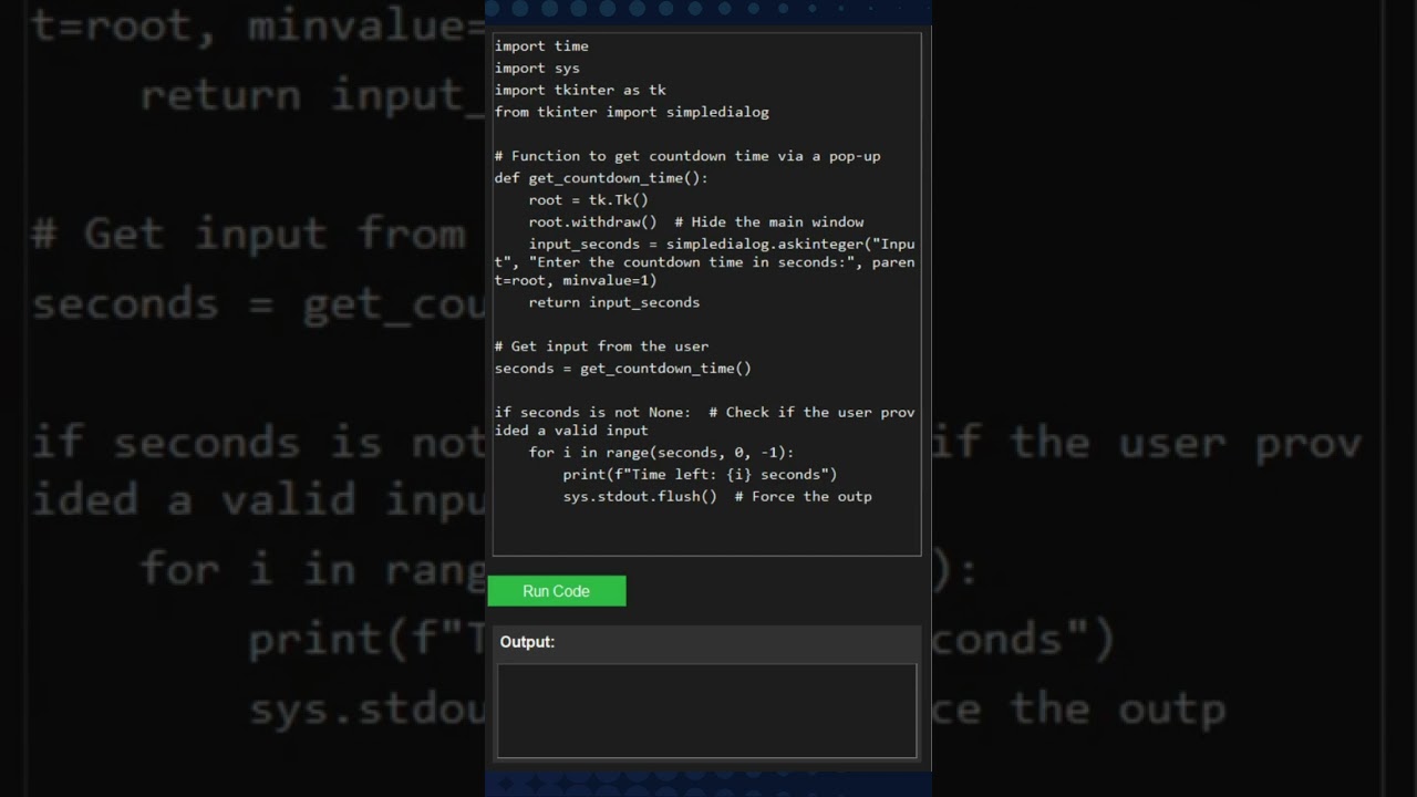 Create a Countdown Timer - Python Automation