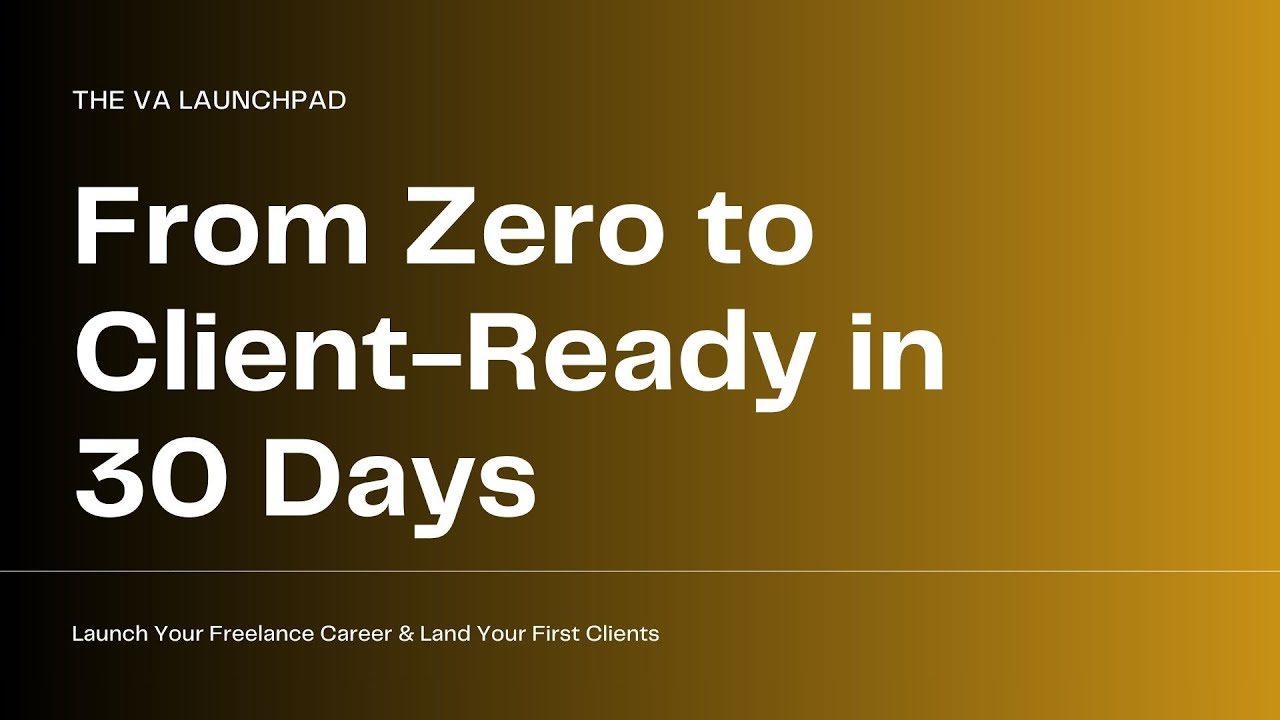 The Truth About Becoming a Virtual Assistant | The VA Launchpad Lesson 1