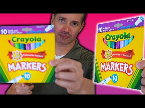 Crayola Markers - Broad Line - Broad & Bright Colors - Review
