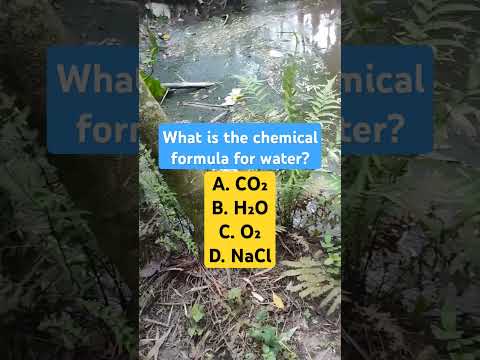 Qual è la formula chimica dell'acqua?