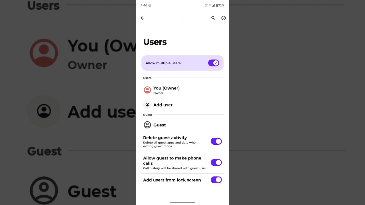 How To Add Multiple Users Motorola | Motorola Mobile Me Multiple User Add Kaise Kare