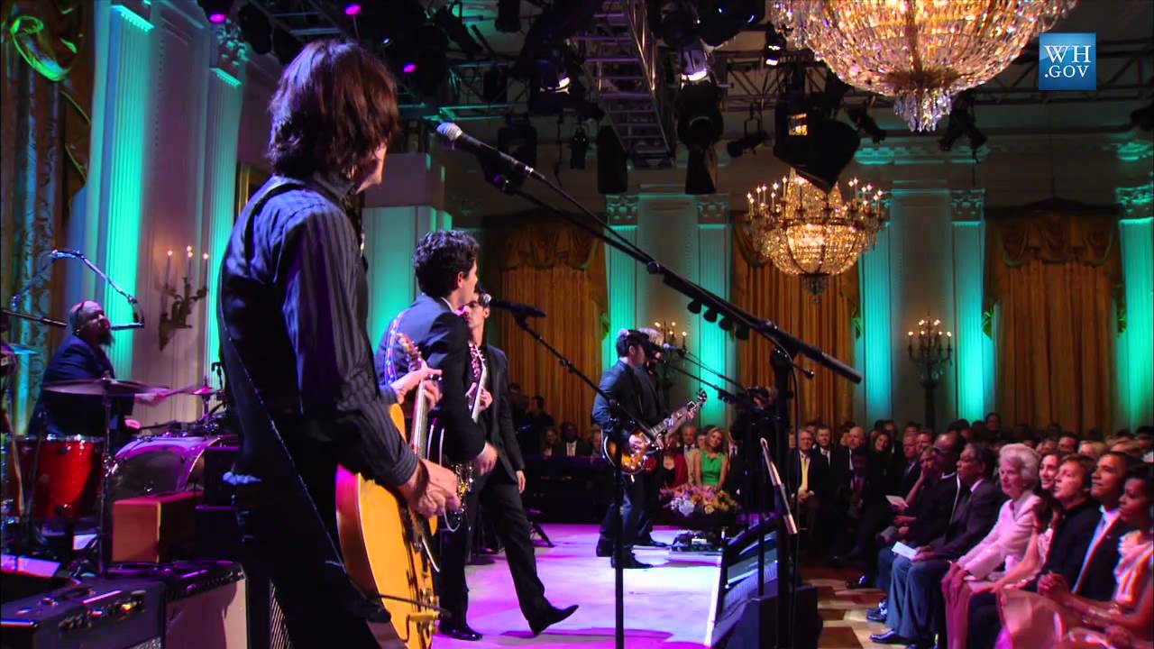 The Jonas Brothers perform 
