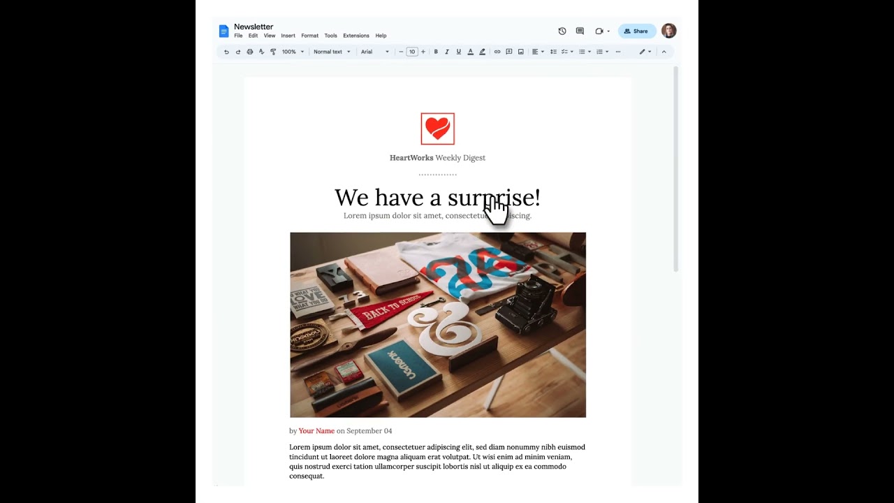 Keep everybody up to date with the newsletter templates on Google Docs 📄 #Shorts