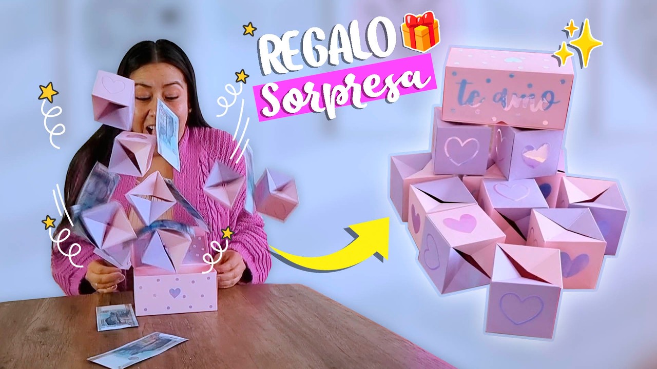 CUBOS SALTARINES pop up | REGALO SORPRESA🎁🤩 Molde Gratis | Tu Diva Creativa