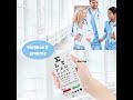 Promo Rosenbaum Eye Chart & Snellen Mini Portable Optometry Eye Test ...