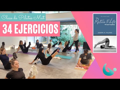 Clase de 34 ejercicios de Pilates Mat #pilatesenespañol #Returntolifethroughcontrology #nexopilates