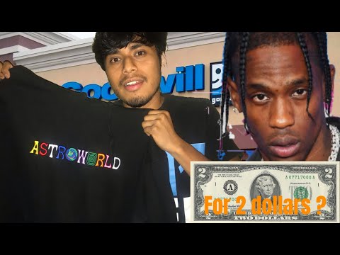 This is A $150 Travis Scott Astroworld Hoodie, I Got It for $2 | Travis Scott | Thrift with Me