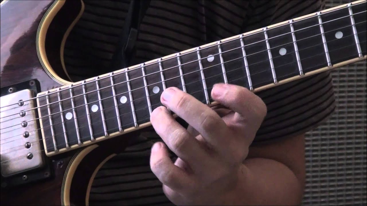 Eb Phrygian nat 3 Scale (3 notes per string) guitar