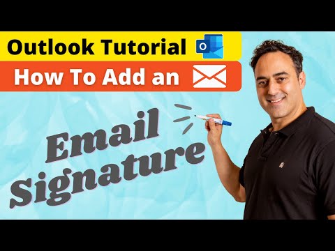 How to Setup A Signature in Outlook | Microsoft Outlook Tutorial