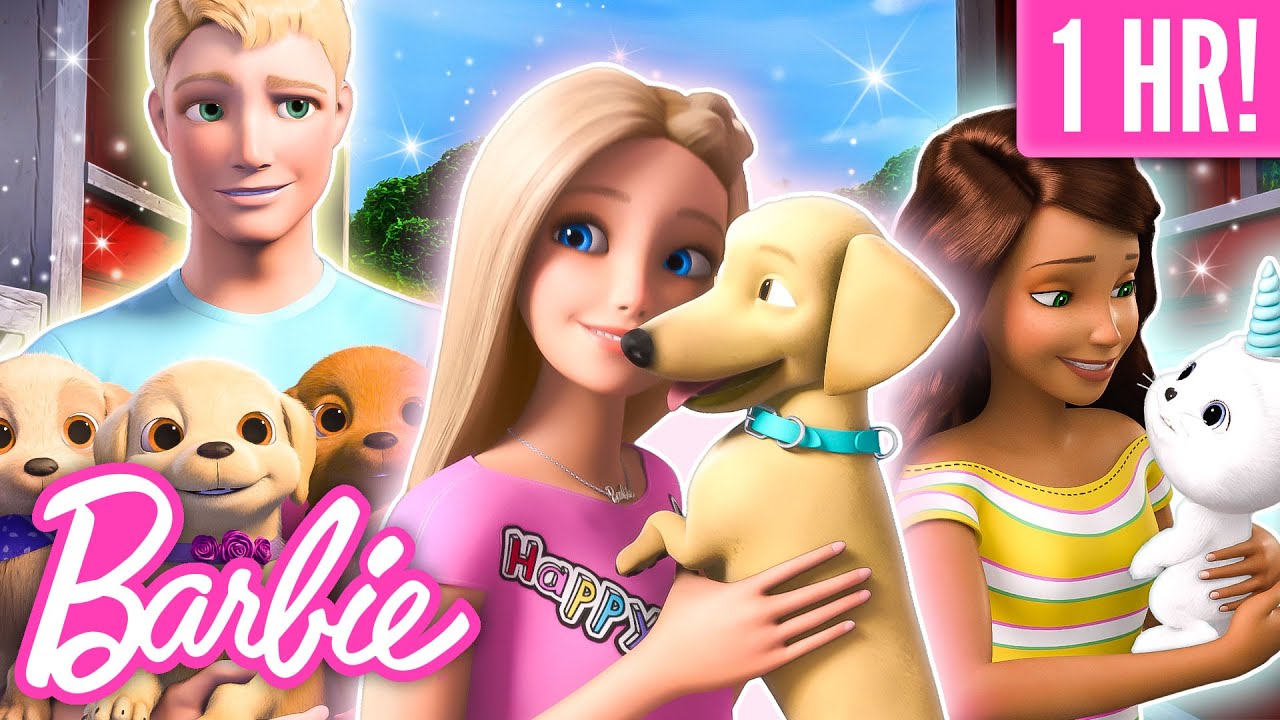 Barbie's BEST 🐶 Animal Friendships! 🦄| 60 Minutes | YouTube Kids Animal Takeover!