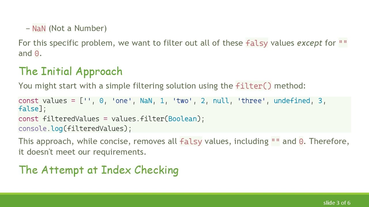 Removing All falsy Values from a JavaScript Array: Keep 0 and Empty Strings