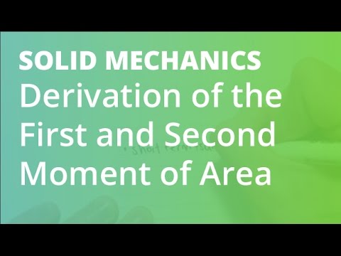 Derivation of the First and Second Moment of Area | Solid Mechanics