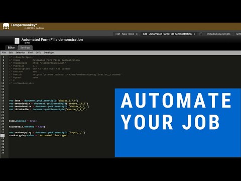 Automated Form Fills with Tampermonkey