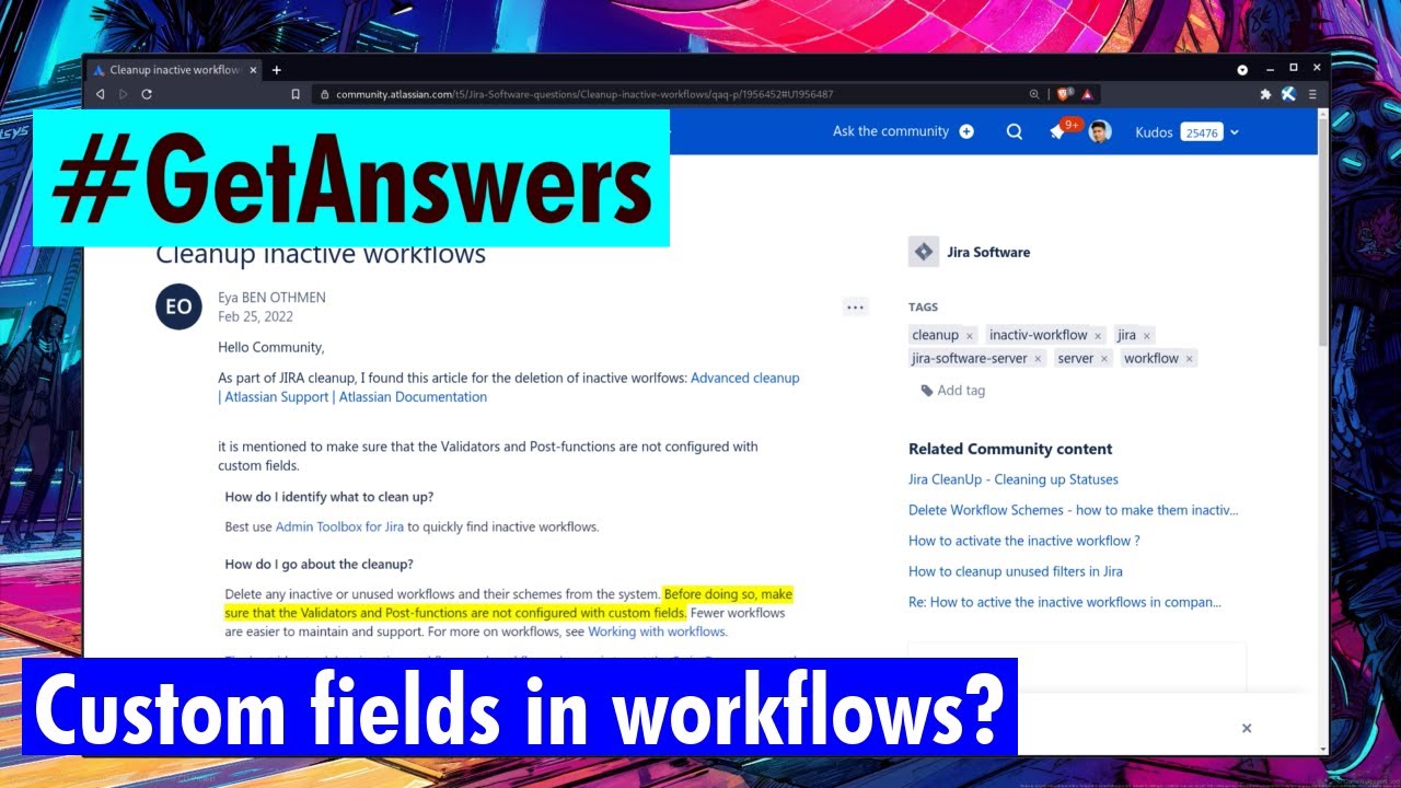 GetAnswers - Custom fields in workflows