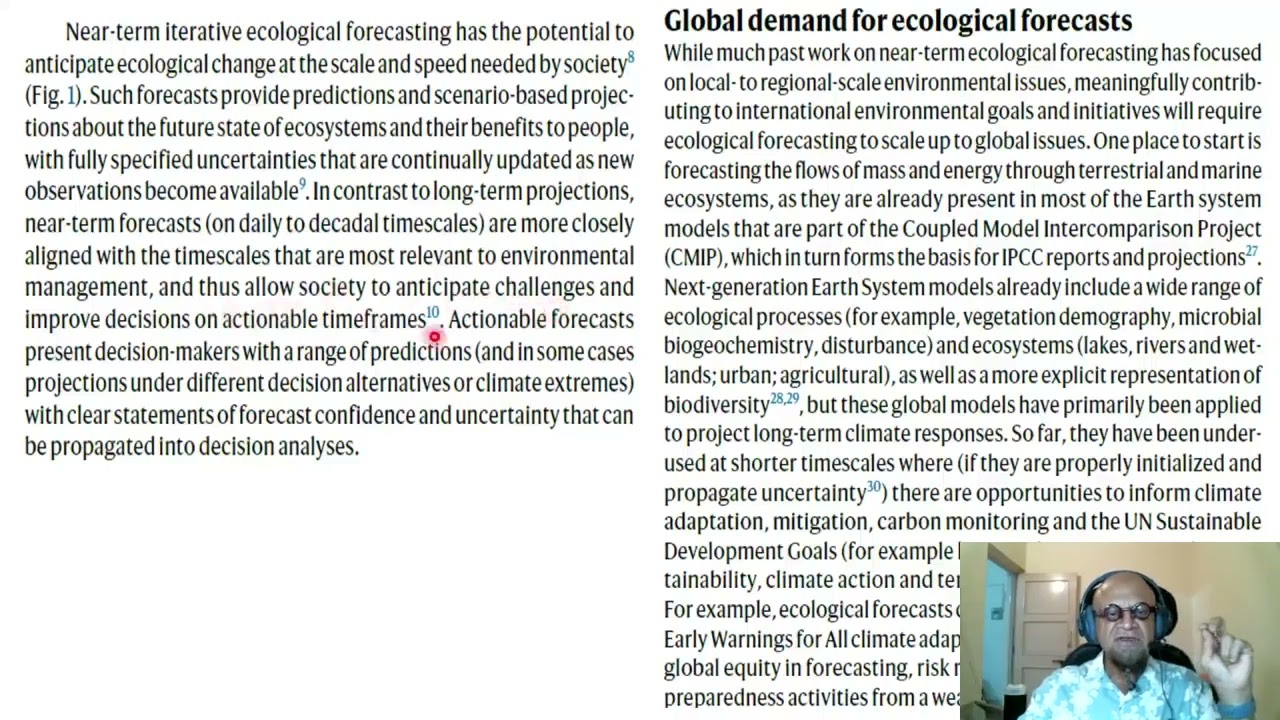35 - Can the Near-Term (Decadal timescale) Ecological Forecasts Help with Climate Action?