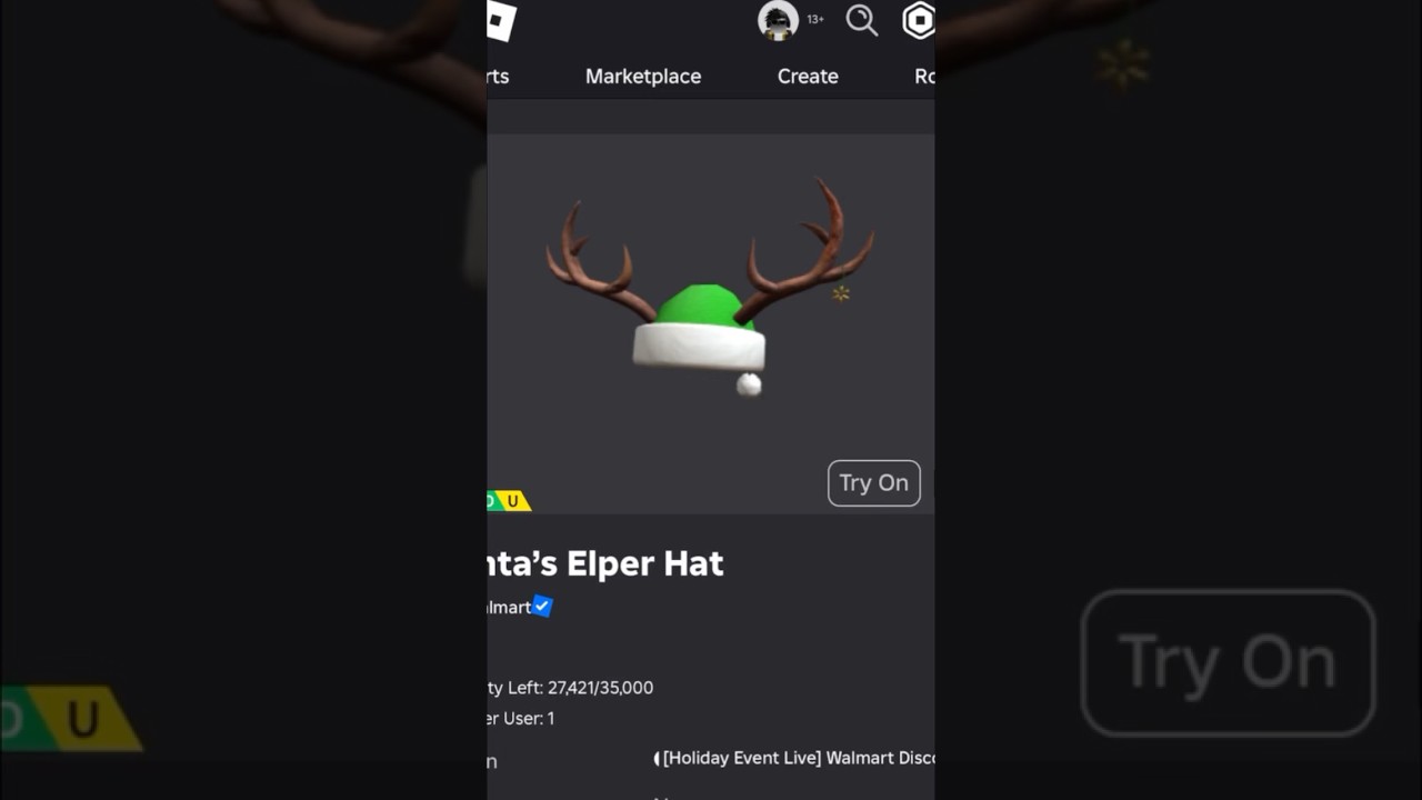 ( Limited UGC Item ) How To Get Santa’s Elper Hat ROBLOX ( 2024 ) DeanOfficial YT