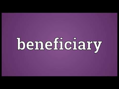 Beneficiary Meaning | Wordogram