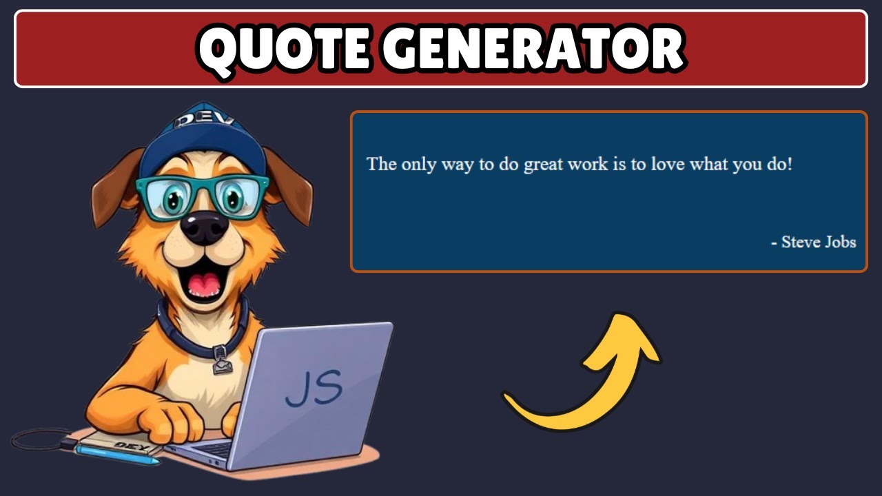 How to Build a Random Quote Generator with Javascript and HTML