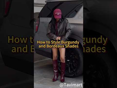 How to Style Burgundy & Bordeaux Shades ???? Chic Winter Looks. #wintertrends #burgundycolor #outfit
