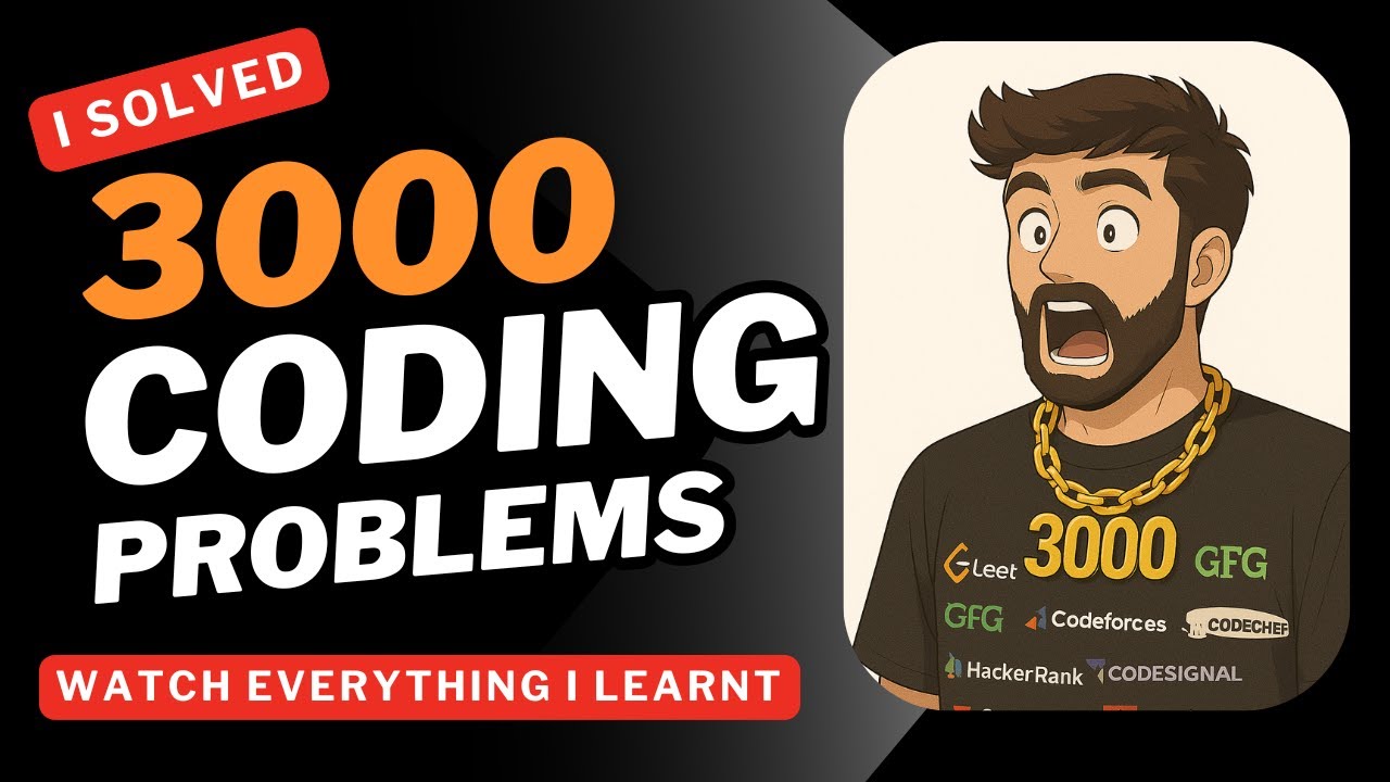 I Solved 3000+ DSA Coding Problems on LeetCode, GFG & More | DSA Tips & Tricks | Everything I learnt
