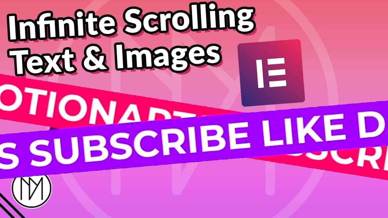Infinite Scrolling Text & Image - Elementor Tutorial - Wordpress