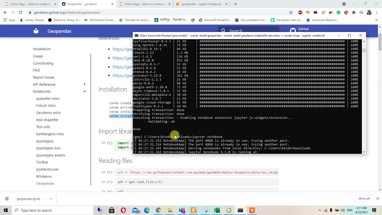 Interactive map using GeoPandas #100daysofCode