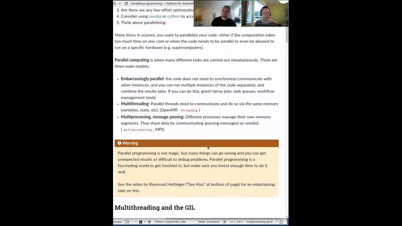 4.2 Parallel - Python for Scientific Computing 2023