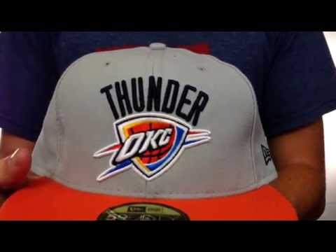Thunder 'NBA-CHASE' Grey-Orange Fitted Hat by New Era