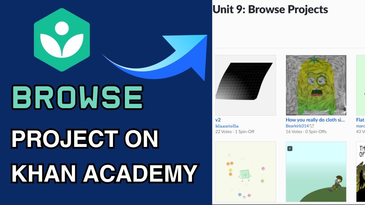 How to Browse Projects on Khan Academy 2024?