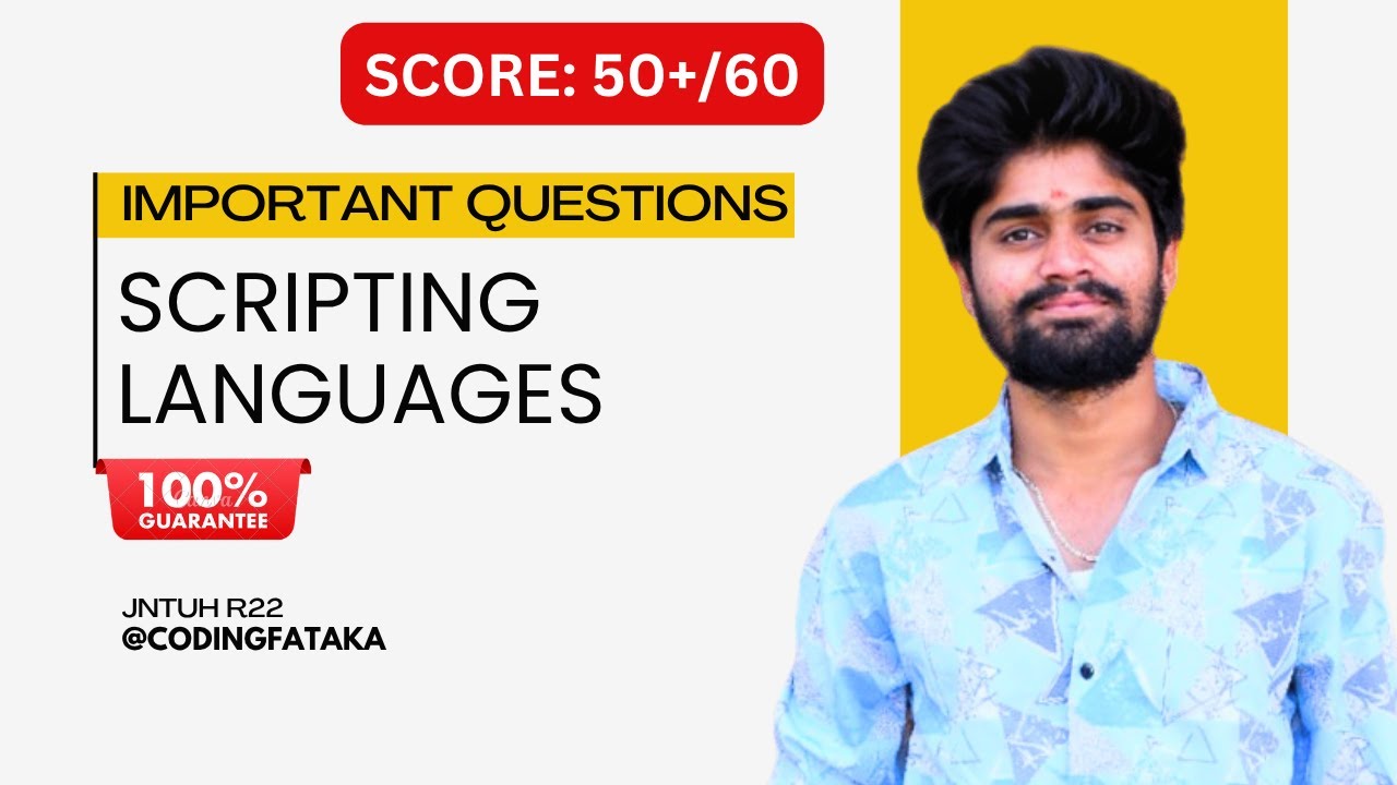 Gun Shot Important Questions - Scripting Languages JNTUH R22 | CodingFataka
