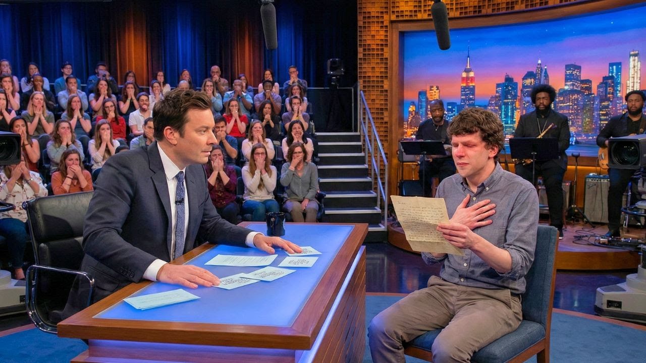 Jimmy Fallon SPEECHLESS When Jesse Eisenberg Suddenly Falls Silent ...